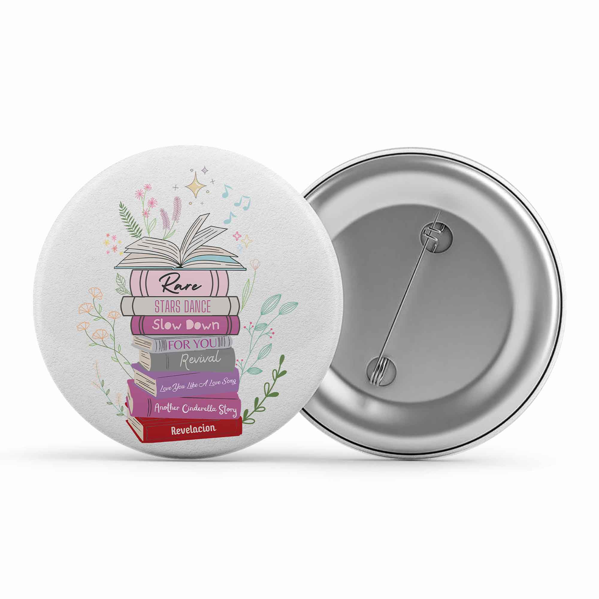 Buy Pin Button - Selena's Songbooks at 5% OFF 🤑 – The Banyan Tee