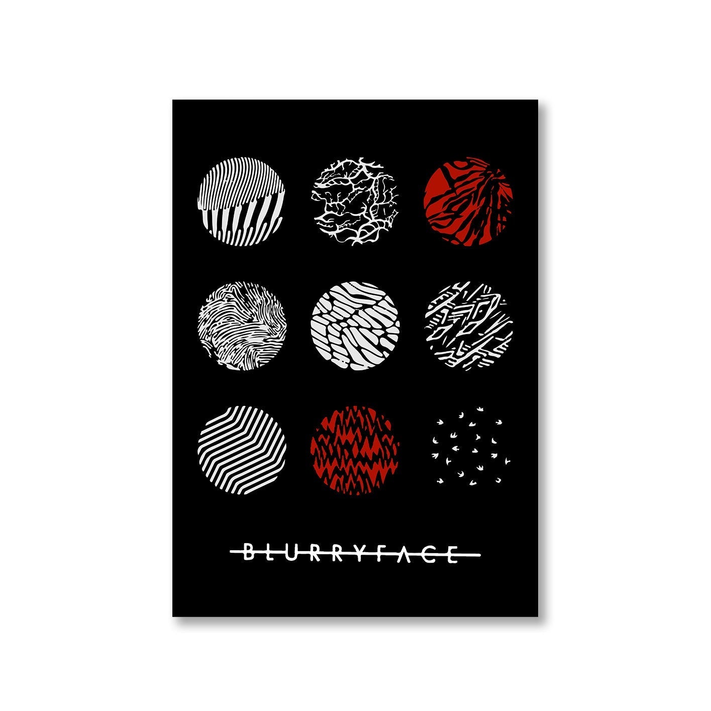 Buy Twenty One Pilots Poster - Blurry Face at 5% OFF 🤑 – The Banyan Tee