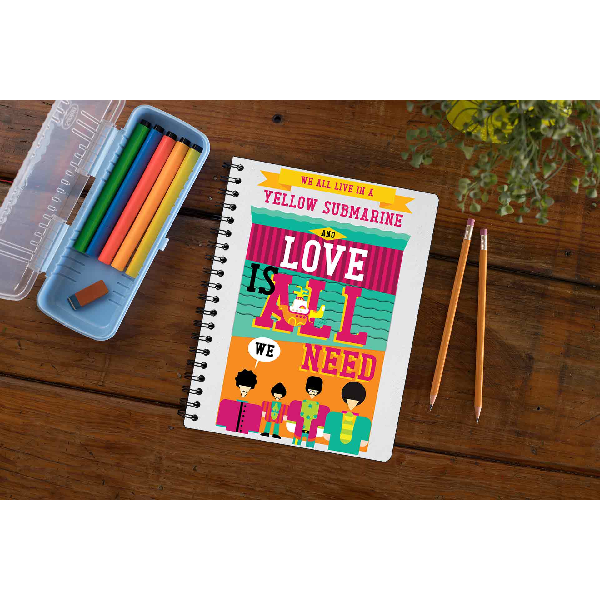 Buy The Beatles Notebook - We All Live In A Yellow Submarine – The ...